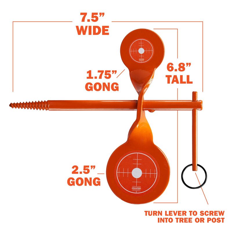 Buy Rimfire Screw-In Double Gong Spinner Target and More | Champion Target