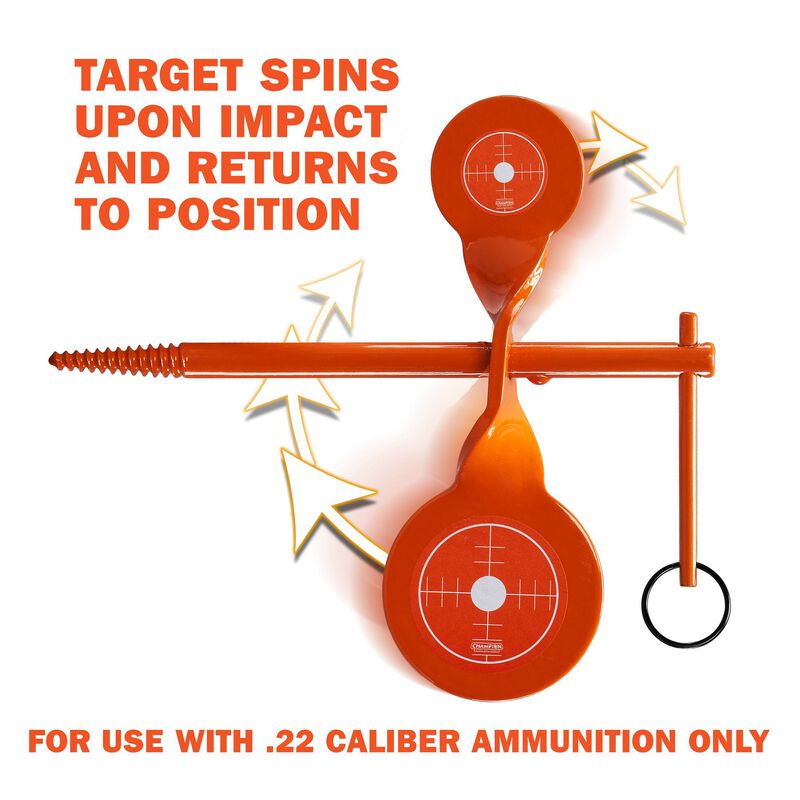Buy Rimfire Screw-In Double Gong Spinner Target and More | Champion Target