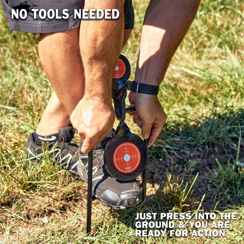 Centerfire Double Gong Spinning Targets | Champion Target